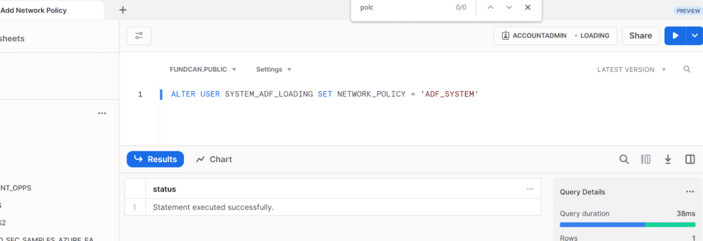 Setting Up a Snowflake User Network Policy IP Whitelist